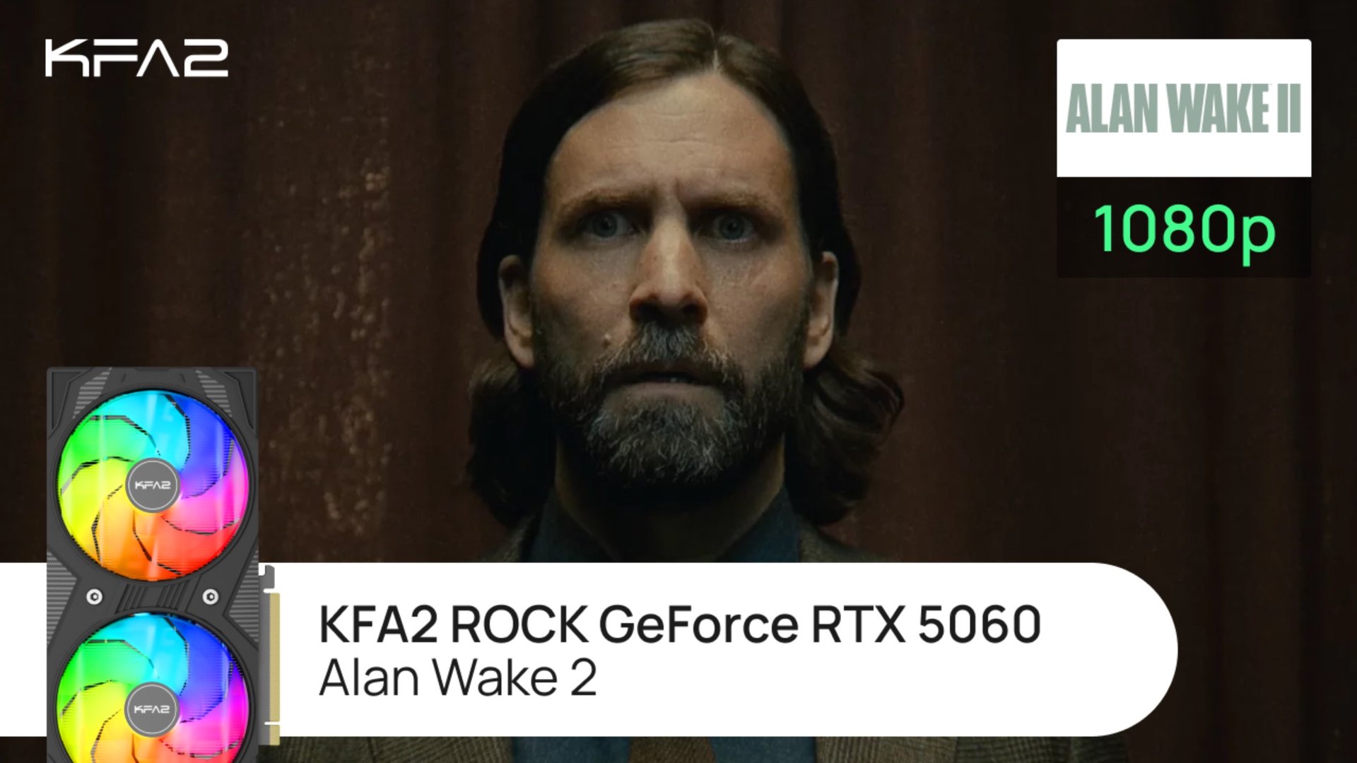 Тест видеокарты KFA2 ROCK GeForce RTX 5060 | Alan Wake 2 | 1080p (Full HD) разрешение