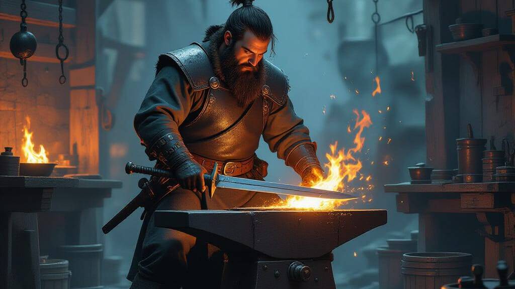 Клинок готов! Крафтим меч на верстаке⚔️