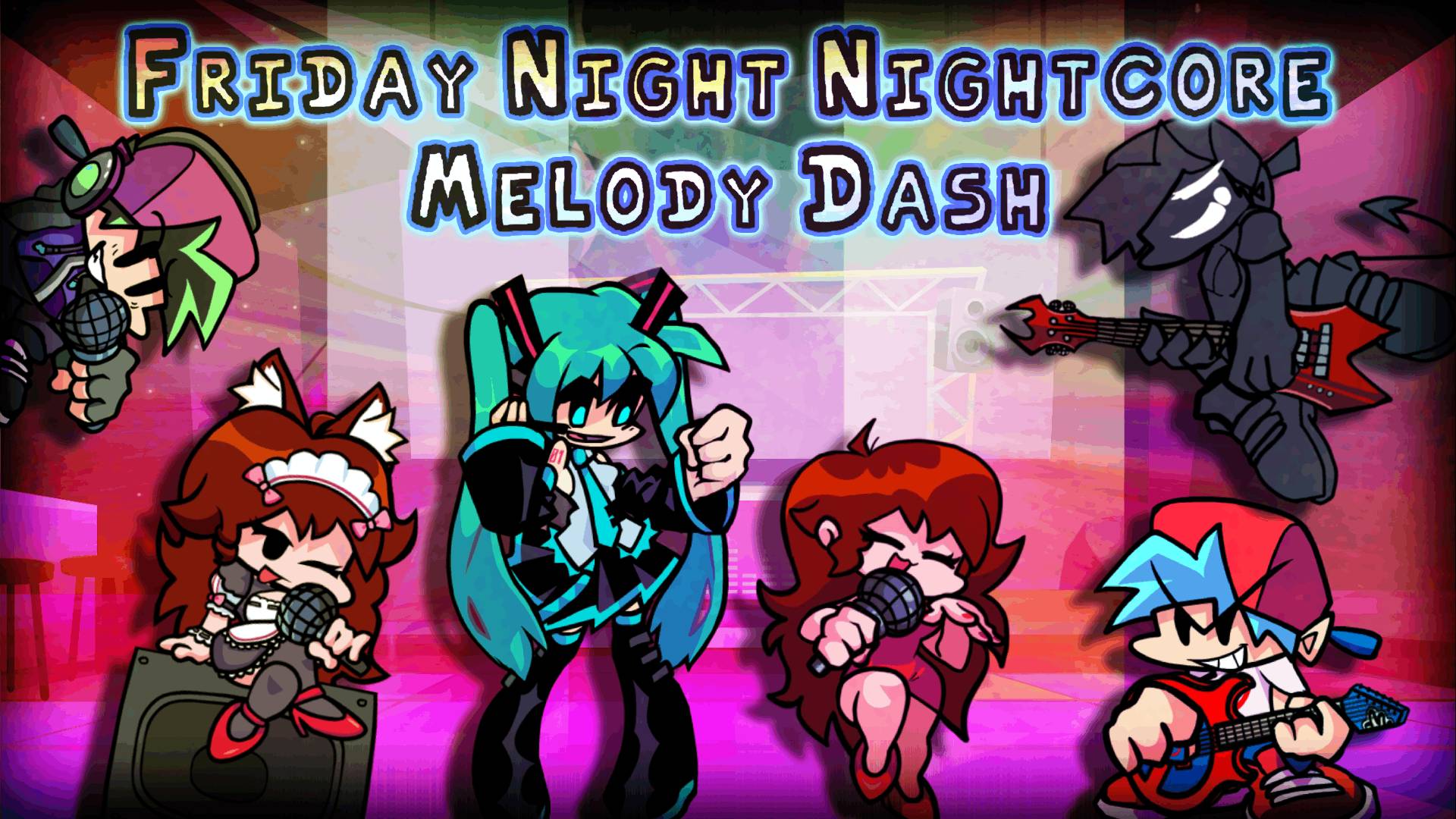 🎶 Много каверов!!! и АП... 🎵 FNF - Friday Night Nightcore - Melody Dash MOD 🎶 - 1 часть