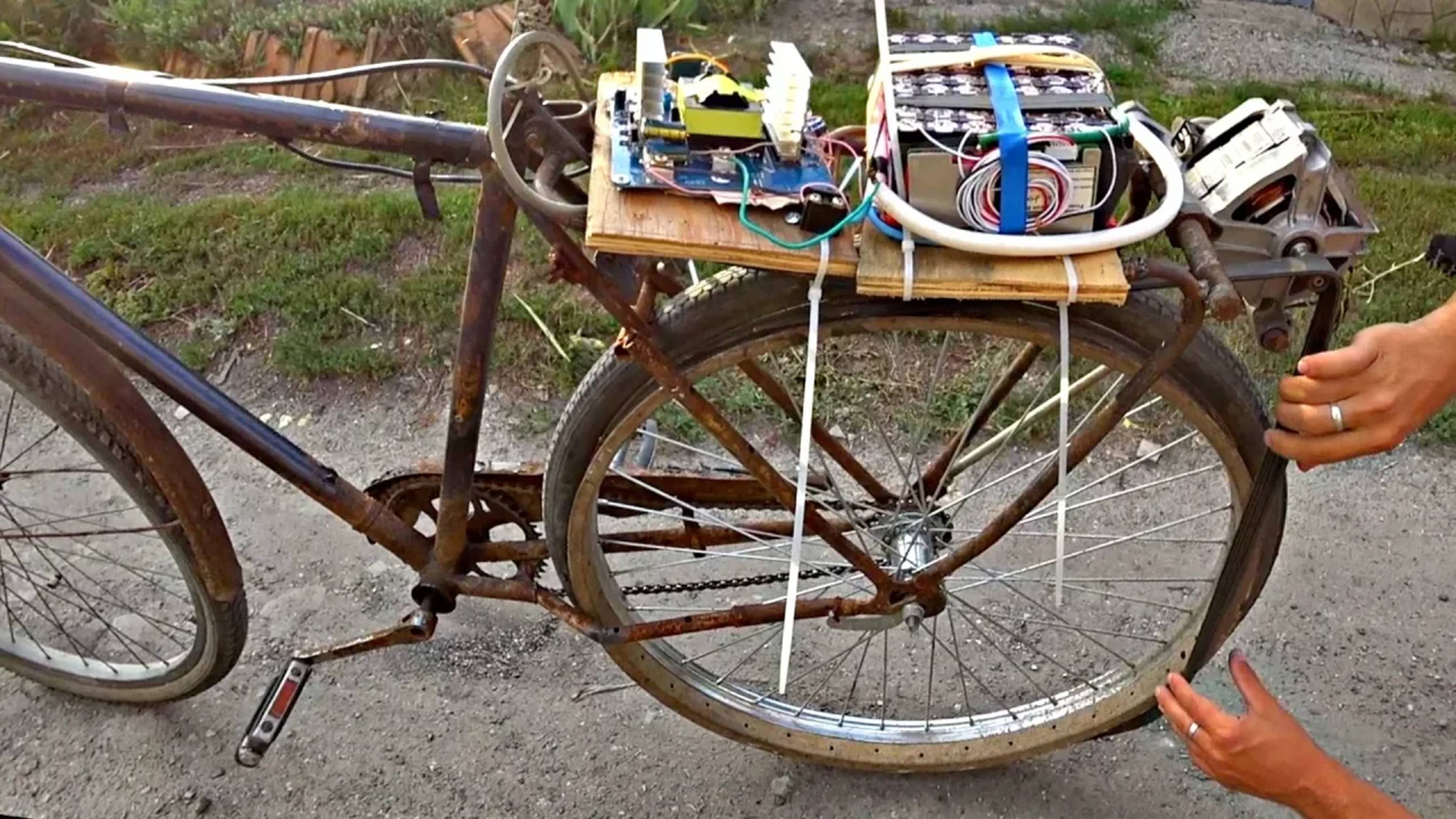 ✅Электро- Велосипед из Стиральной Машинки ⚡🚲⚡ Доступная самоделка своими руками
