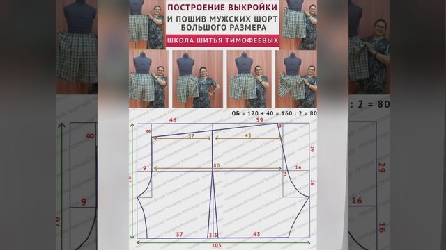 выкройки мужских брюк и шортов