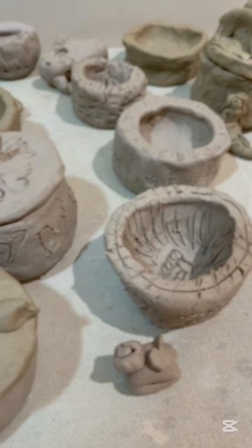 Горшочки-шкатулки из керамики