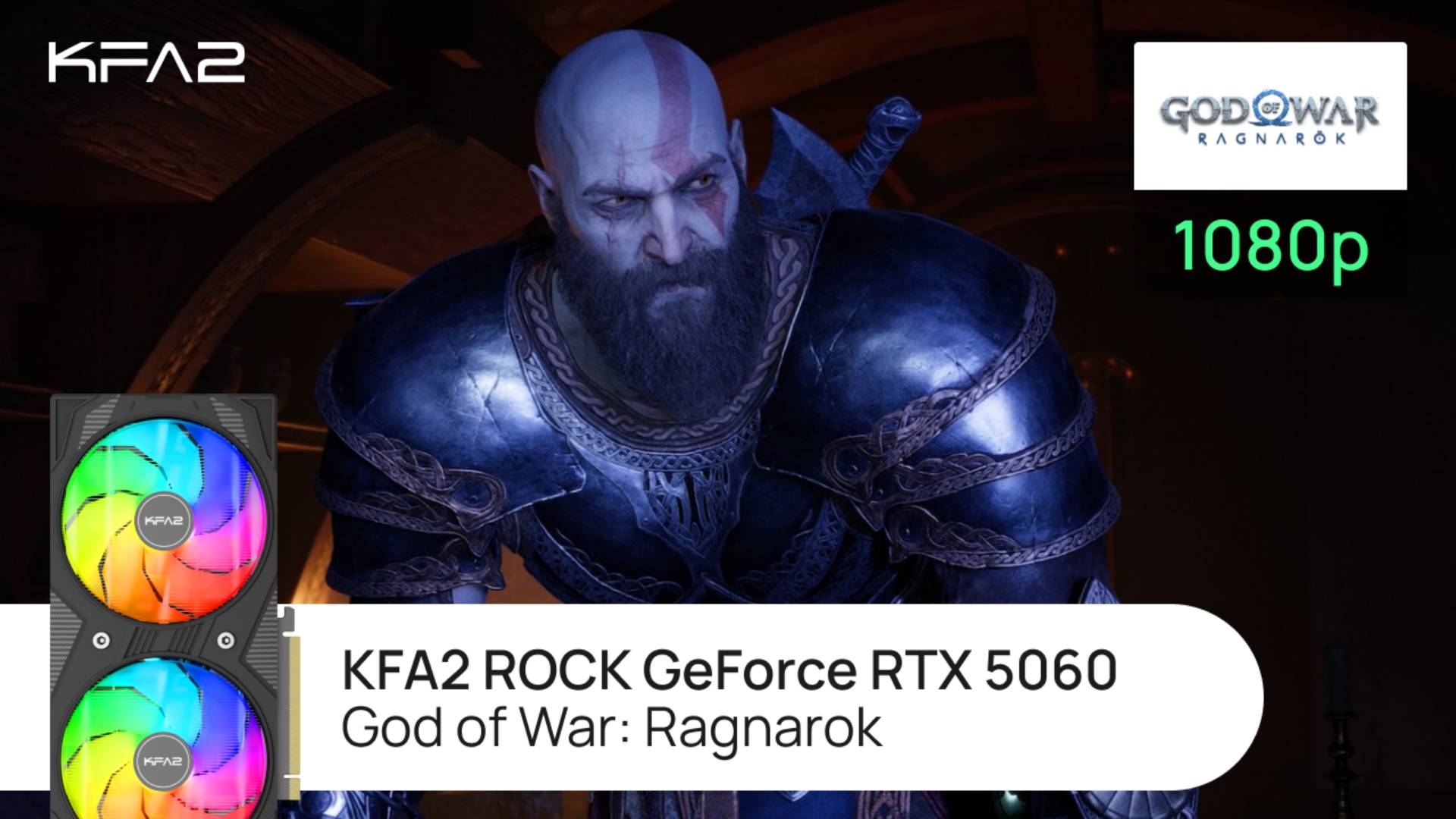 Тест видеокарты KFA2 ROCK GeForce RTX 5060 | God of War: Ragnarok | 1080p (Full HD) разрешение