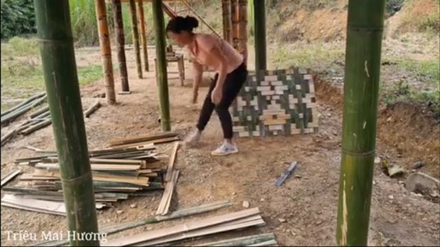 FULL VIDEO: 45 Days How to Design a Bamboo Kitchen, Harvest Vegetables, Goes to the market .ч2