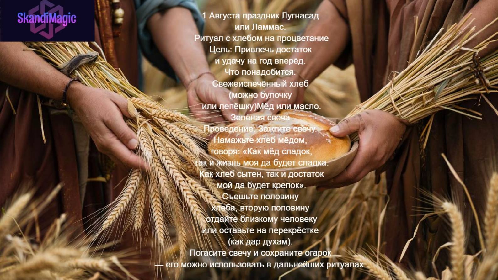 КЕЛЬТСКИЙ ПРАЗДНИК ЛУГНАСАД. 1 АВГУСТА
