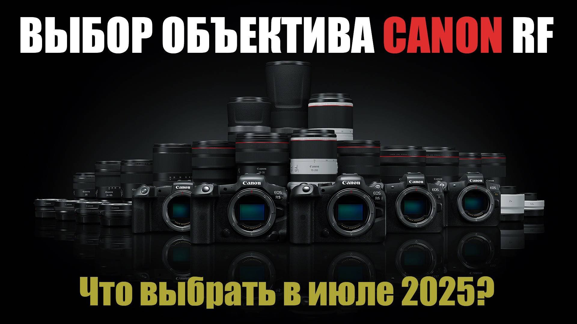 Какой купить лучший объектив Canon RF на  июль 2025?