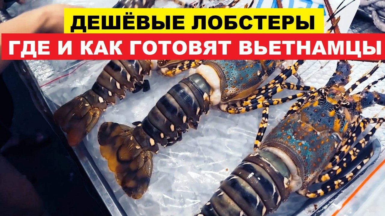 Еда Вьетнама: лобстеры, креветки | Лучшие морепродукты на ночном рынке