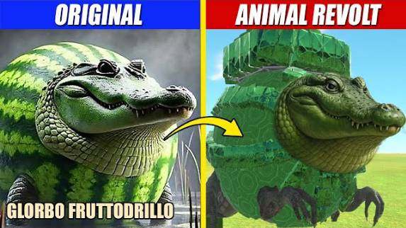 БИТВА МЕМОВ! СОЗДАЁМ ЛЕГЕНДАРНОГО ГЛОРБО ФРУТТОДРИЛЛО В ИГРЕ  Animal Revolt Battle Simulator