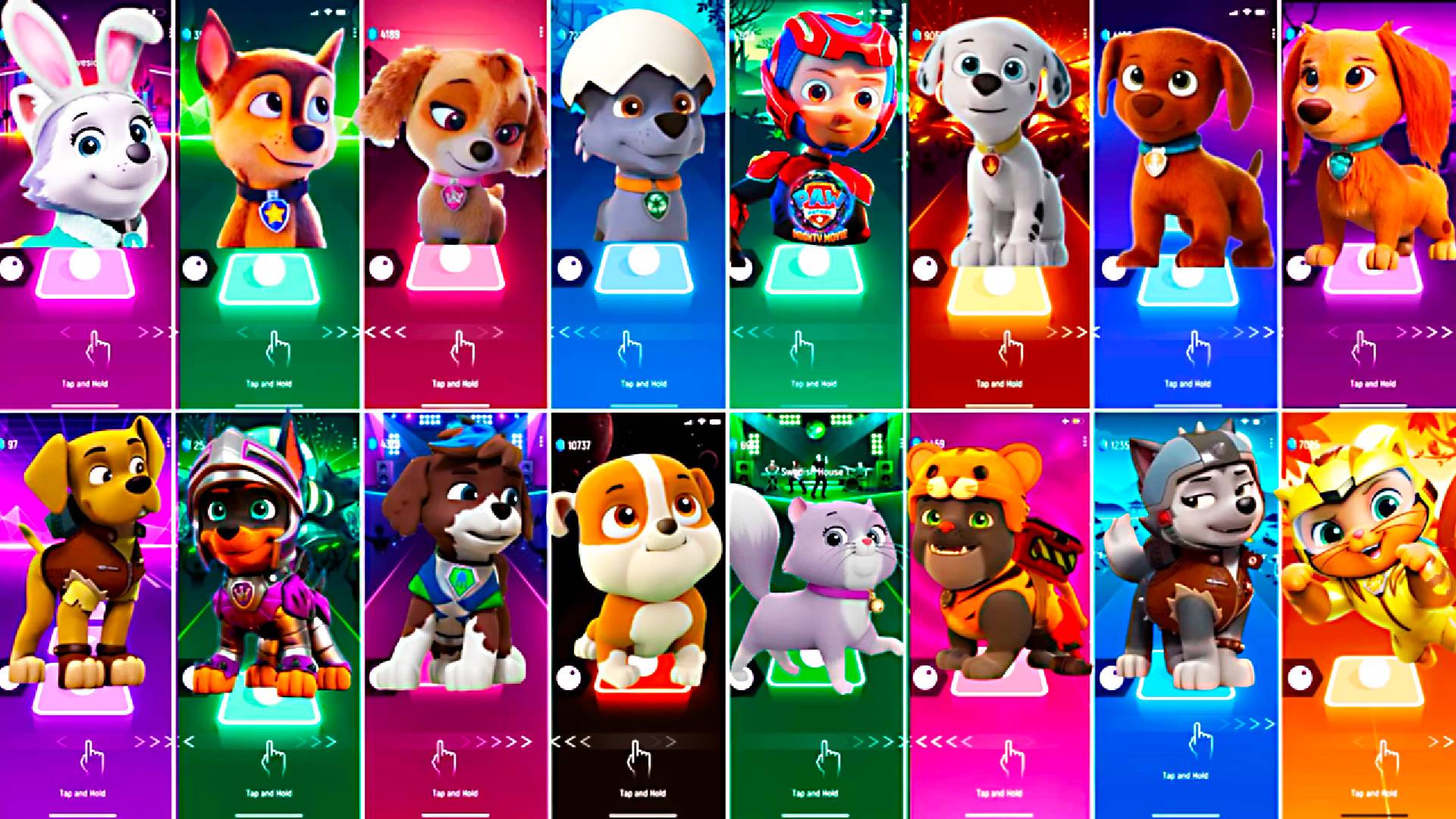 Paw Patrol All Video Megamix EVEREST VS CHASE VS SKYE VS ROCKY VS RYDER VS MARSHALL VS ZUMA