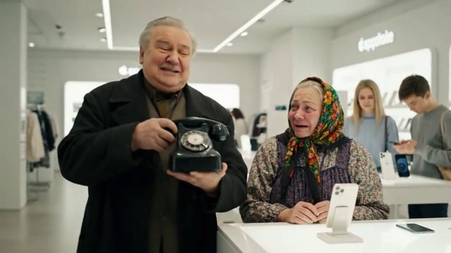ИИ бабуля айфон