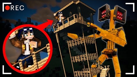 СИРЕНОГОЛОВЫЙ хочет меня СБРОСИТЬ. Siren Head [Часть 3]- Страшилки Майнкрафт