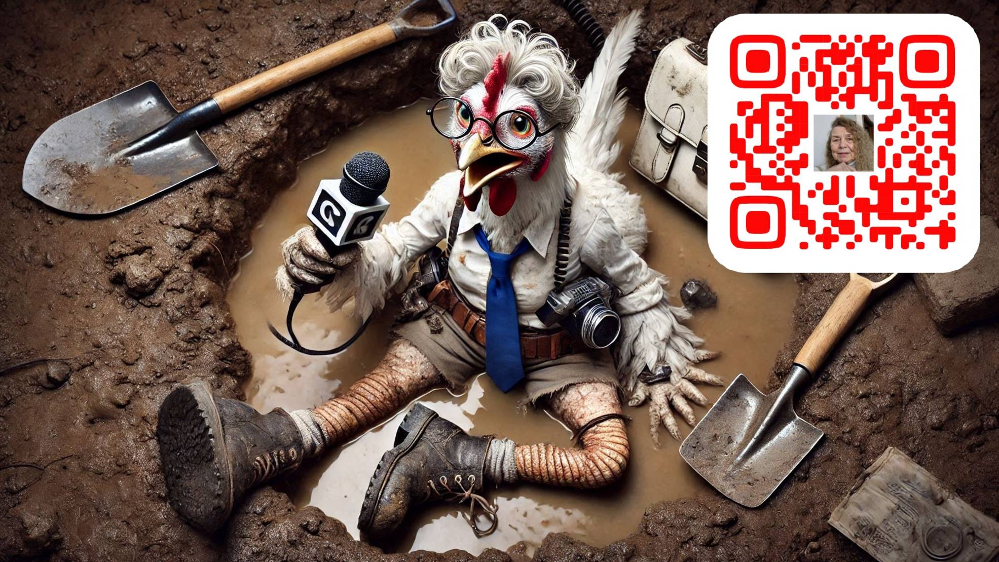 Репортаж  мерзкой ЛАРЫ(63 года)  из ямы ©🐔 📢📢📢😂