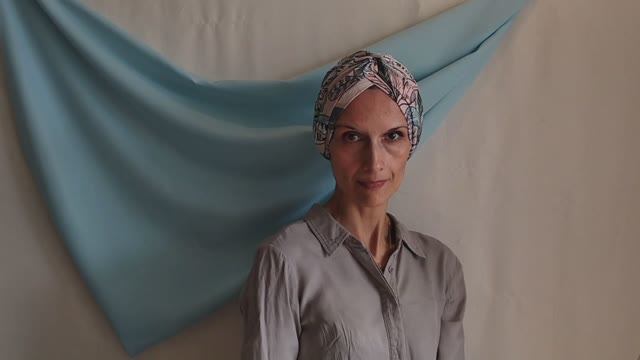 Демонстрация Чалма классика 1-слойная ХБ трикотаж