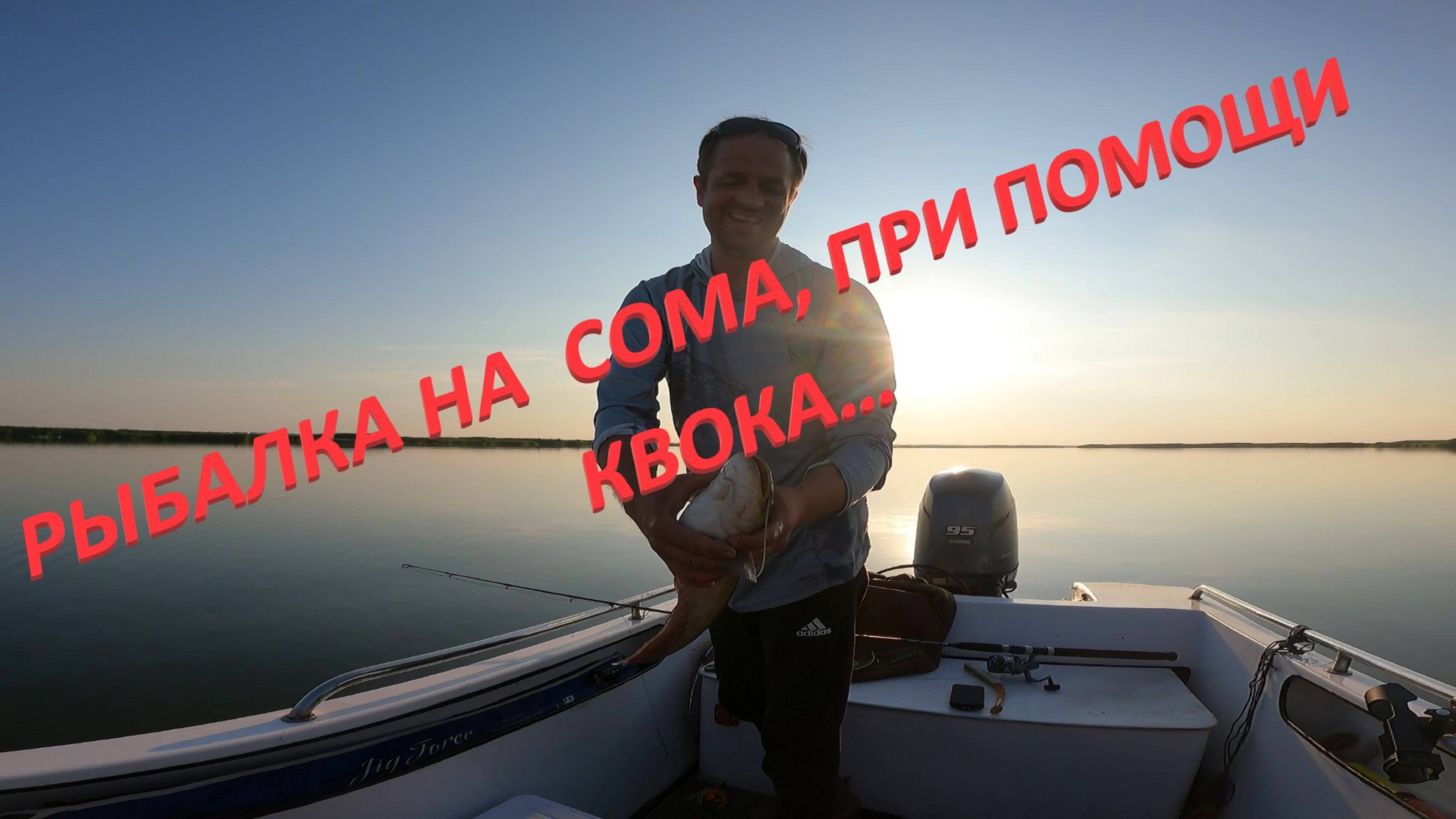 РЫБАЛКА НА  СОМА, ПРИ ПОМОЩИ КВОКА…