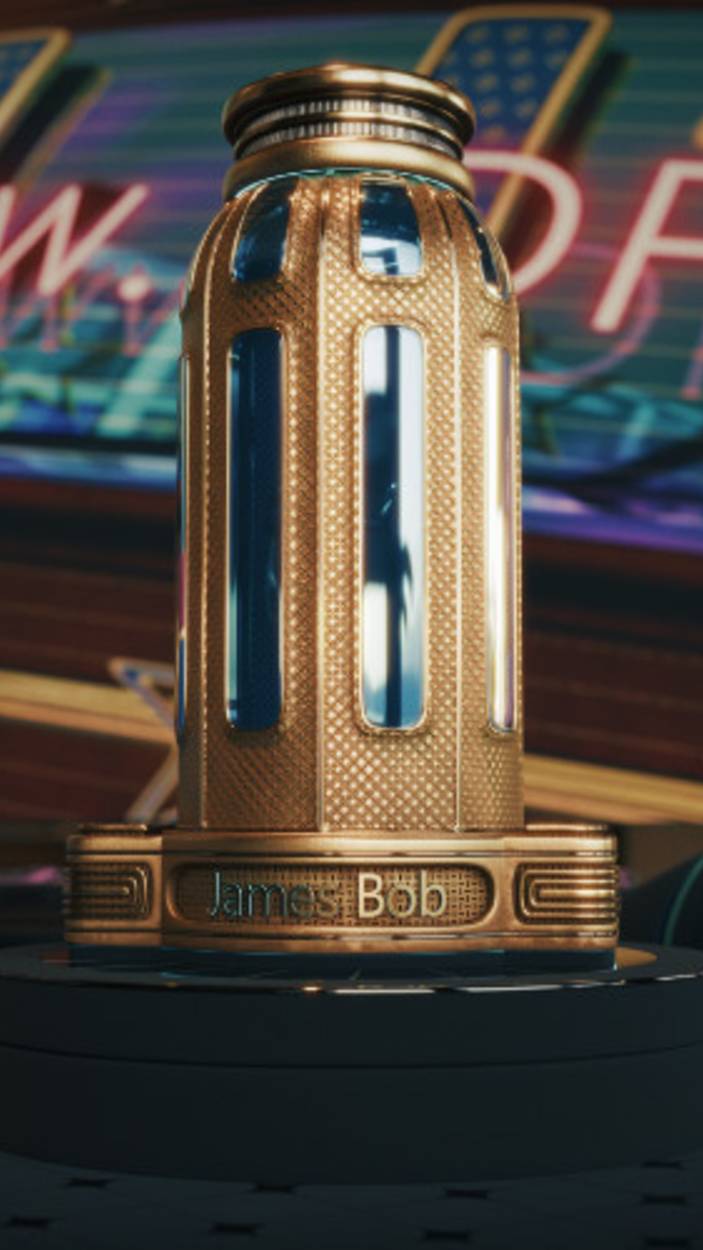 Коробочка 
игрушечного герой Джеймса Боба