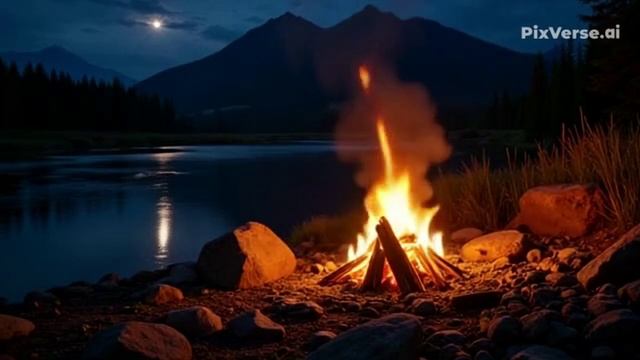 Фоновая музыка для отдыха-Гитара и Костер