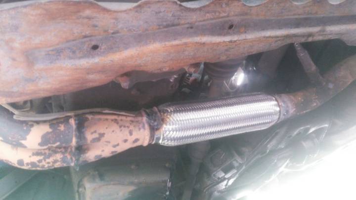 Замена Гофры глушителя MITSUBISHI