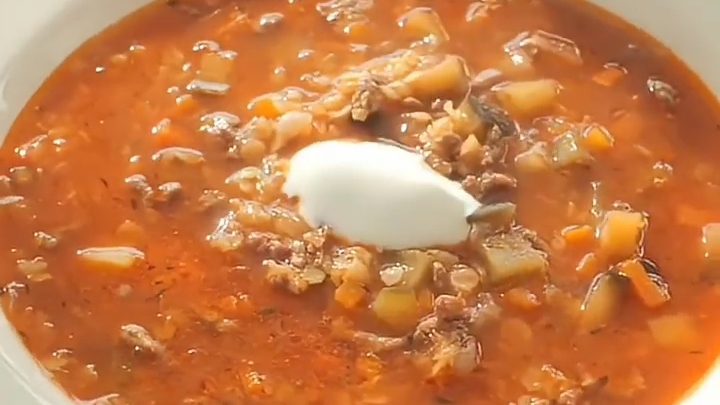 Густой чечевичный СУП...🍲🍆😋    Рецепт в описании ✍️