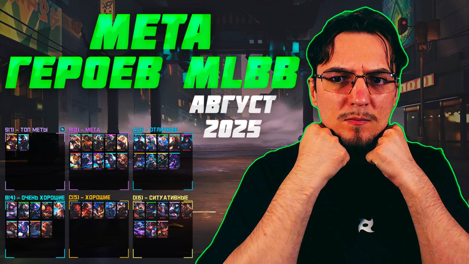МЕТА августа в MOBILE LEGENDS | Лучшие героя для поднятия ранга | Тир лист MLBB