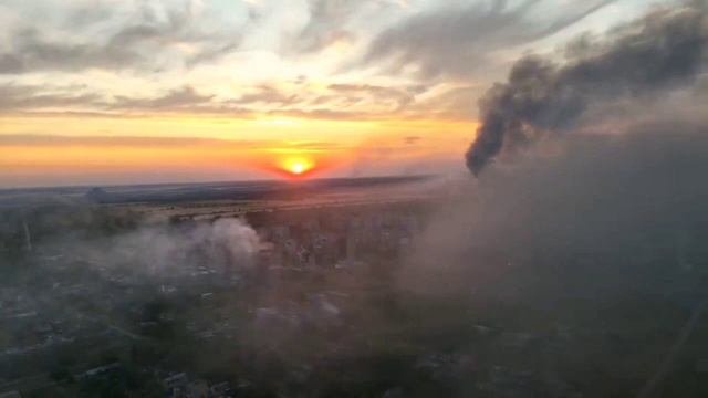 Покровск. Тревожный закат