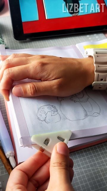 Чешский кротик 🍄 #tiktok #shorts #art #gouache #lizbet