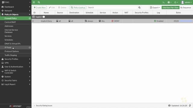 Working with Policies - Fortinet NSE 4 - FortiOS 7.x _ CBT Nuggets