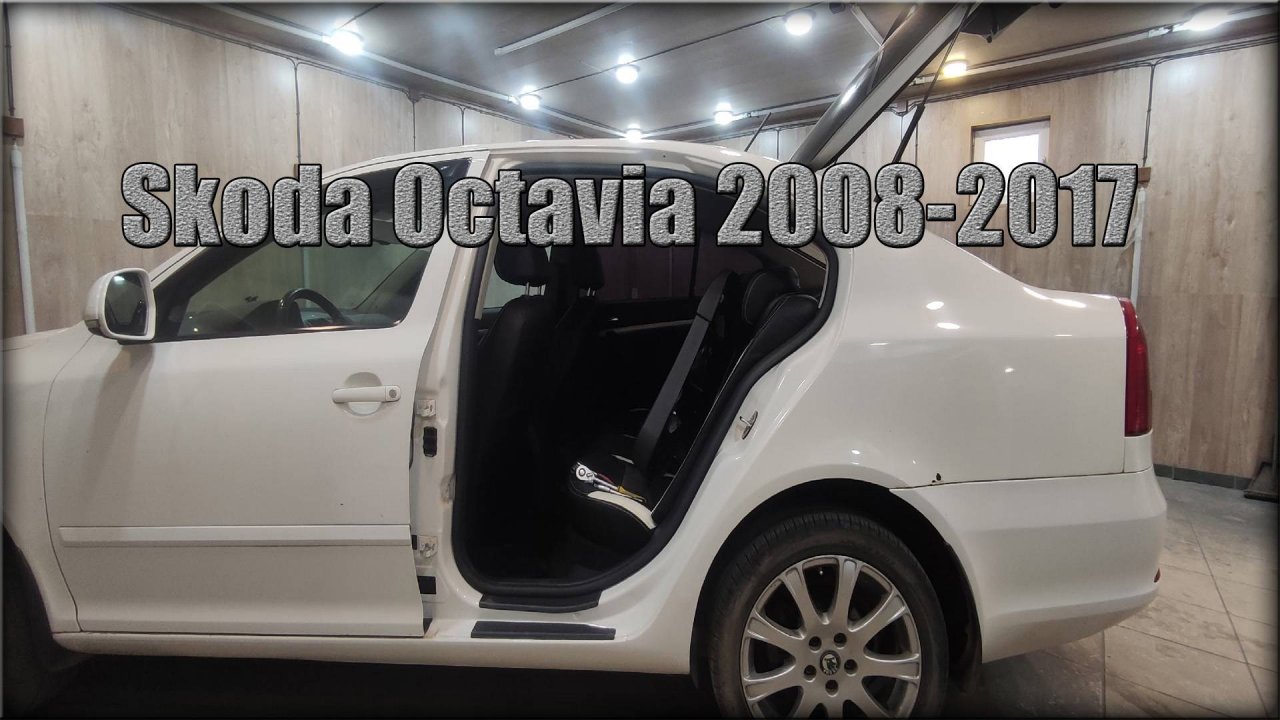 Как снять задние двери Skoda Octavia 2008-2017 год
