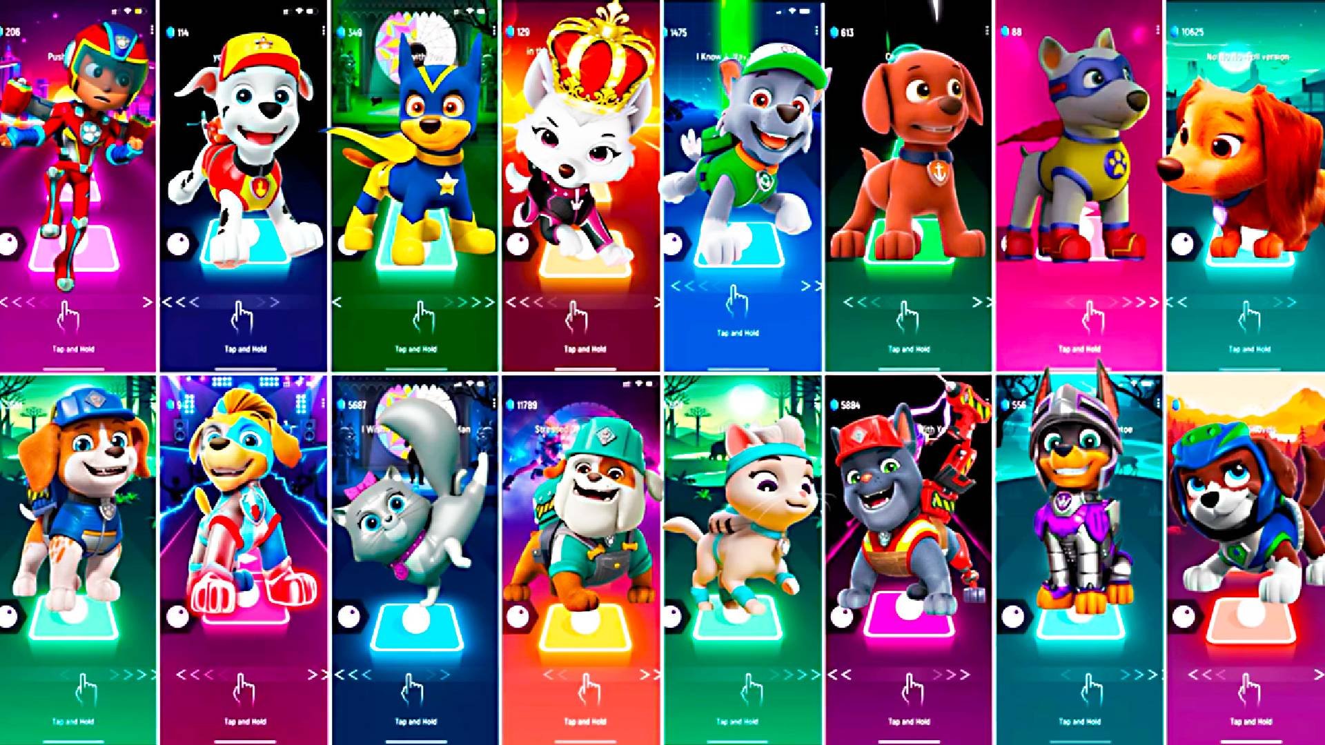 Paw Patrol All Video Megamix RYDER VS MARSHALL VS CHASE VS SWEETIE VS ROCKY VS ZUMA VS APOLLO
