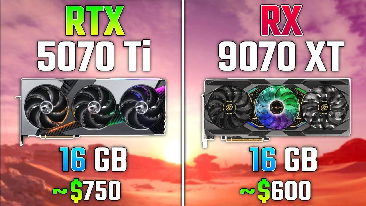 RTX 5070 Ti vs RX 9070 XT | Test in 7 Games