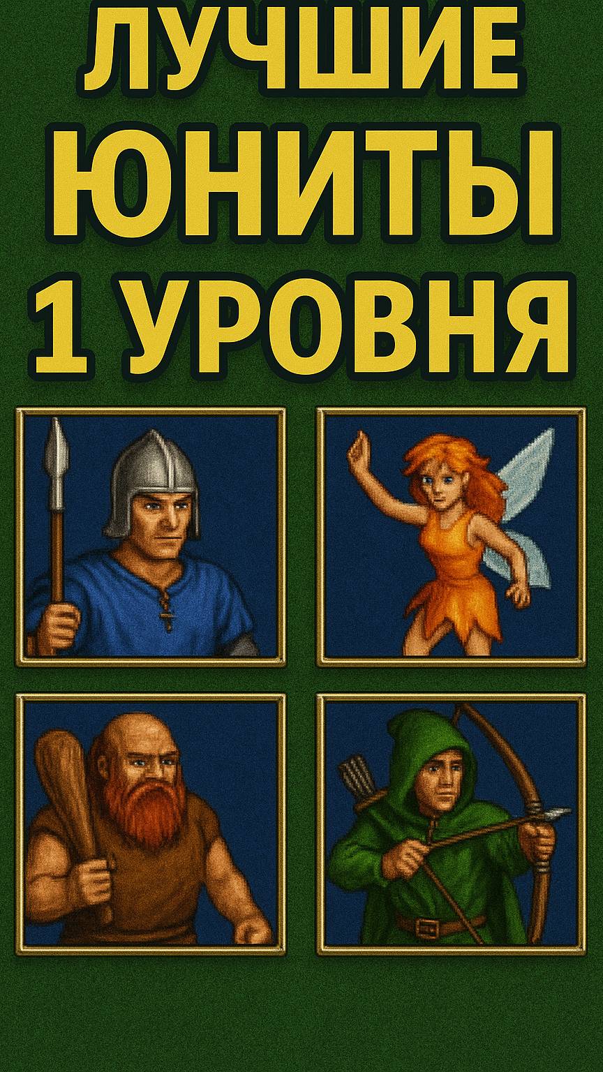 Лучшие юниты первого уровня в героях 3