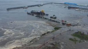 Последствия землетрясения и цунами в Северо-Курильске с дрона