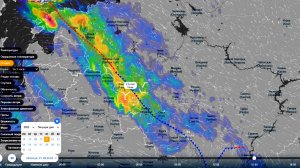 1 августа на западе ЕТР ожидаются сильные дожди с грозами. Прогноз погоды