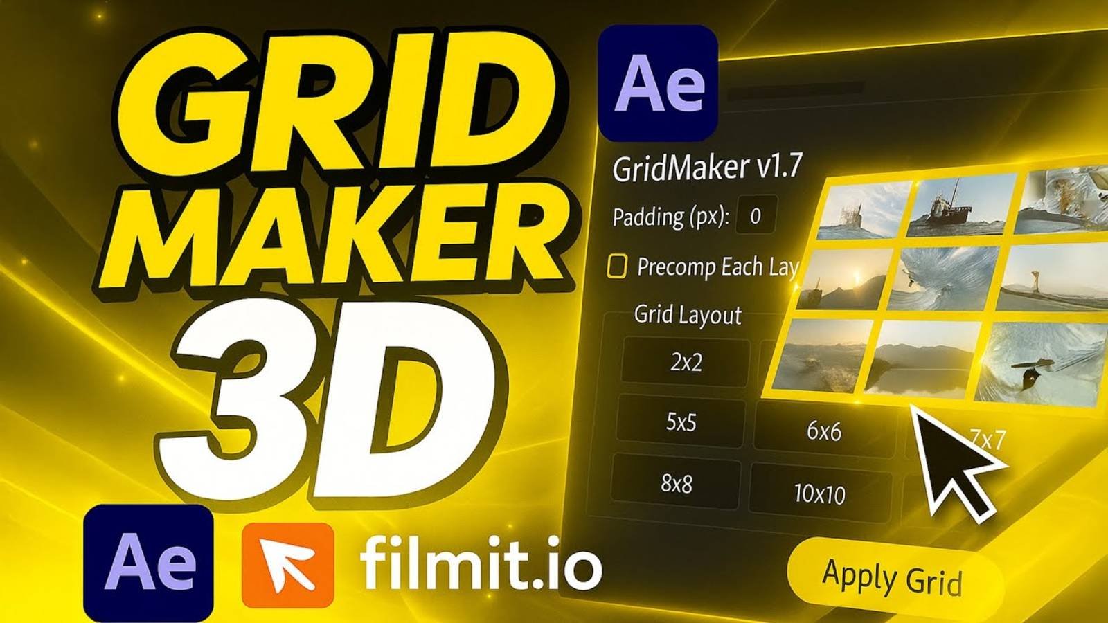 Быстрая съемка сетки в Premiere & After Effects (с помощью плагина GridMaker)