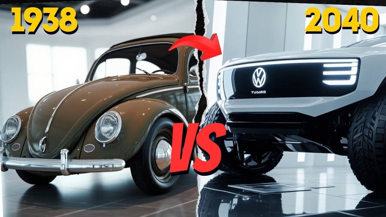 Трансформация VOLKSWAGEN с 1938 по 2040 год. Самые популярные АВТОМОБИЛИ всех времен.
