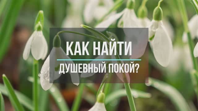 Как найти душевный покой?