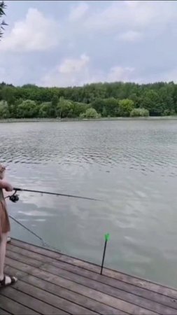 На рыбалке
