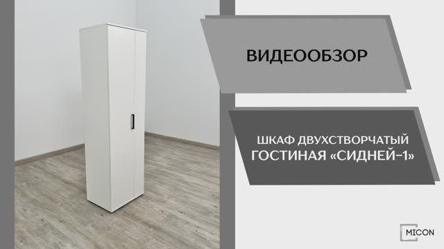 Видео обзор. Гостиная Сидней-1. Шкаф 2-х створчатый.