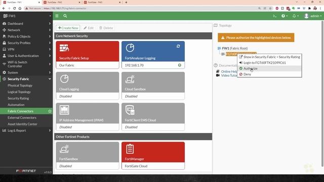 Adding a 2nd Firewall to the Fabric - Fortinet NSE 4 - FortiOS 7.x _ CBT Nuggets
