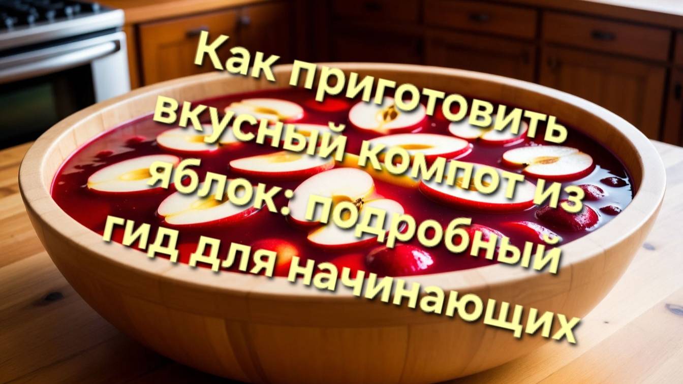 Как приготовить вкусный компот из яблок: подробный гид для начинающих