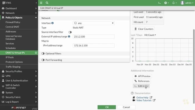 Configure the VIP - Fortinet NSE 4 - FortiOS 7.x _ CBT Nuggets