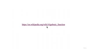 18. Some words about power functions and algebraic functions