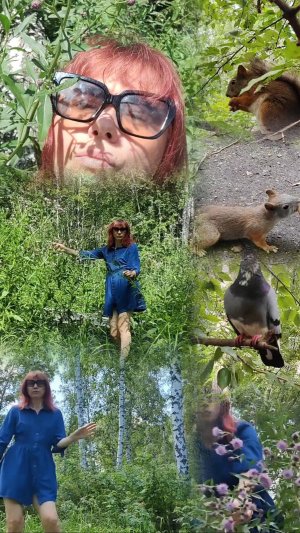 Релакс прогулка в лесу после дождя! Много белок ручных!