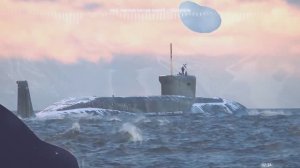 Над чёрным носом нашей субмарины