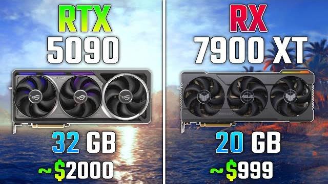 RTX 5090 vs RX 7900 XT | Test in 7 Games