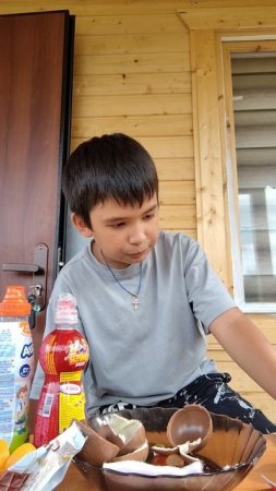 распаковка вкусняшек детских  часть два