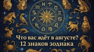 Что вас ждёт в Августе? 12 Знаков Зодиака Прогноз на таро расклад #tarot #таролог