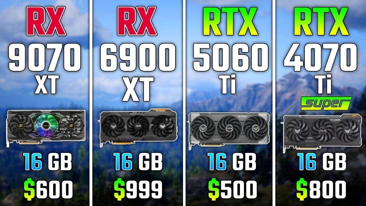 RX 9070 XT vs RX 6900 XT vs RTX 5060 Ti vs RTX 4070 Ti SUPER | Test in 7 Games