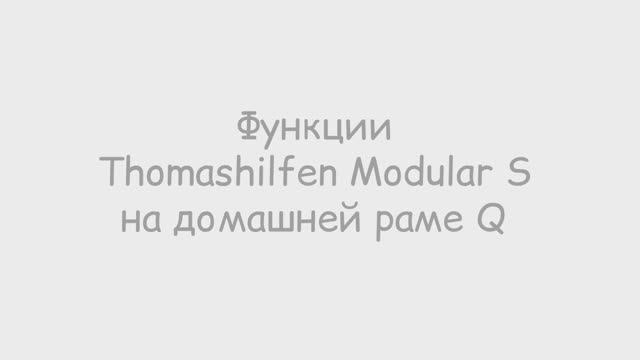 Обзор на весь функционал Thomashilfen EAsyS Modular S на комнатной раме Q