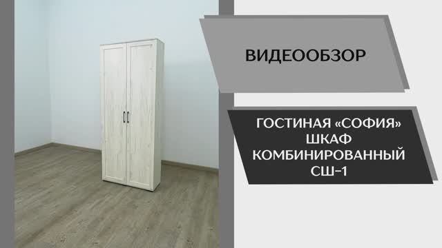 Видео обзор. Гостиная София. Шкаф комбинированный СШ-1.