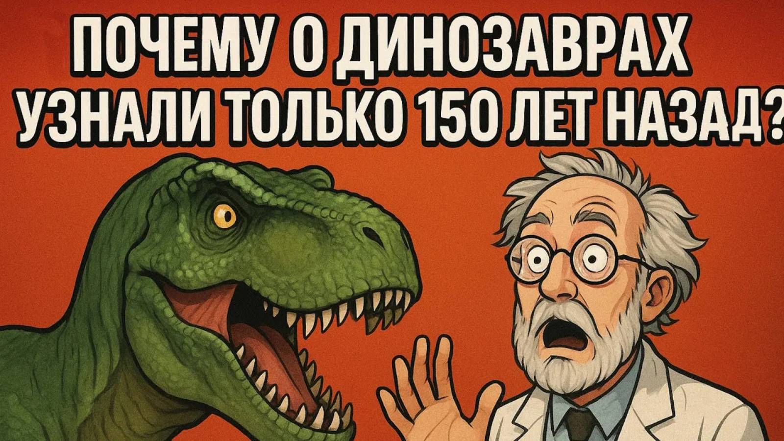 ПОЧЕМУ О ДИНОЗАВРАХ УЗНАЛИ ТОЛЬКО 150 ЛЕТ НАЗАД_